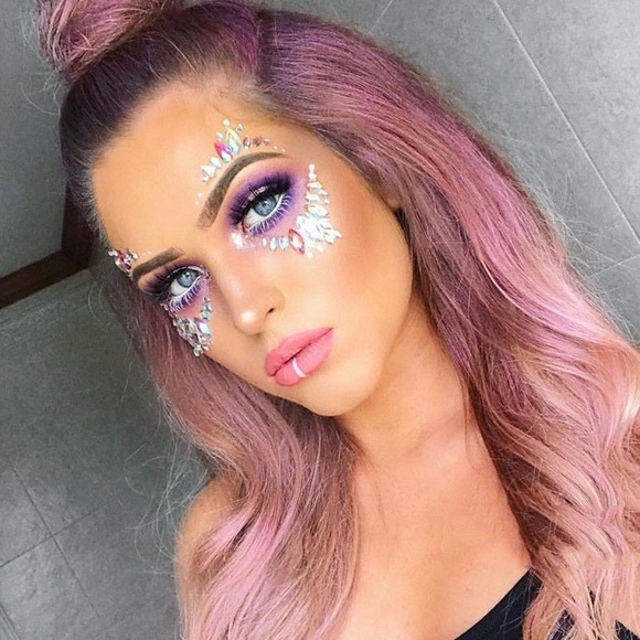 Accessories | Rave Festival Crystal Rhinestone Face Jewels | Poshmark